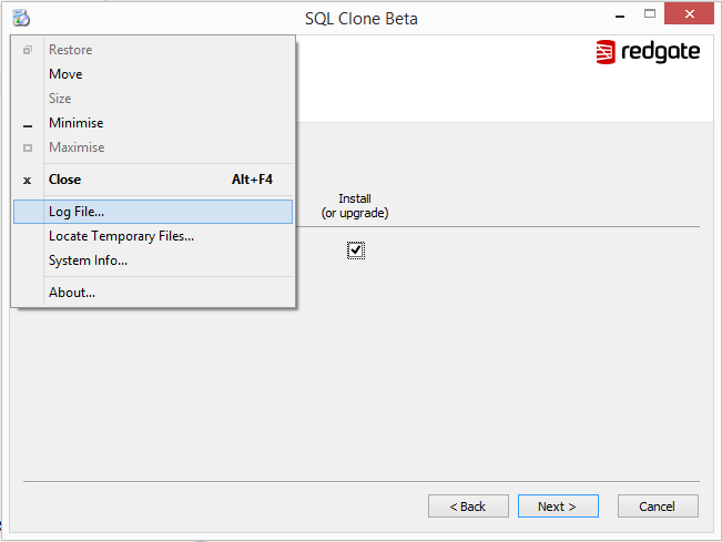 Log locations - SQL Clone 5 - Product Documentation