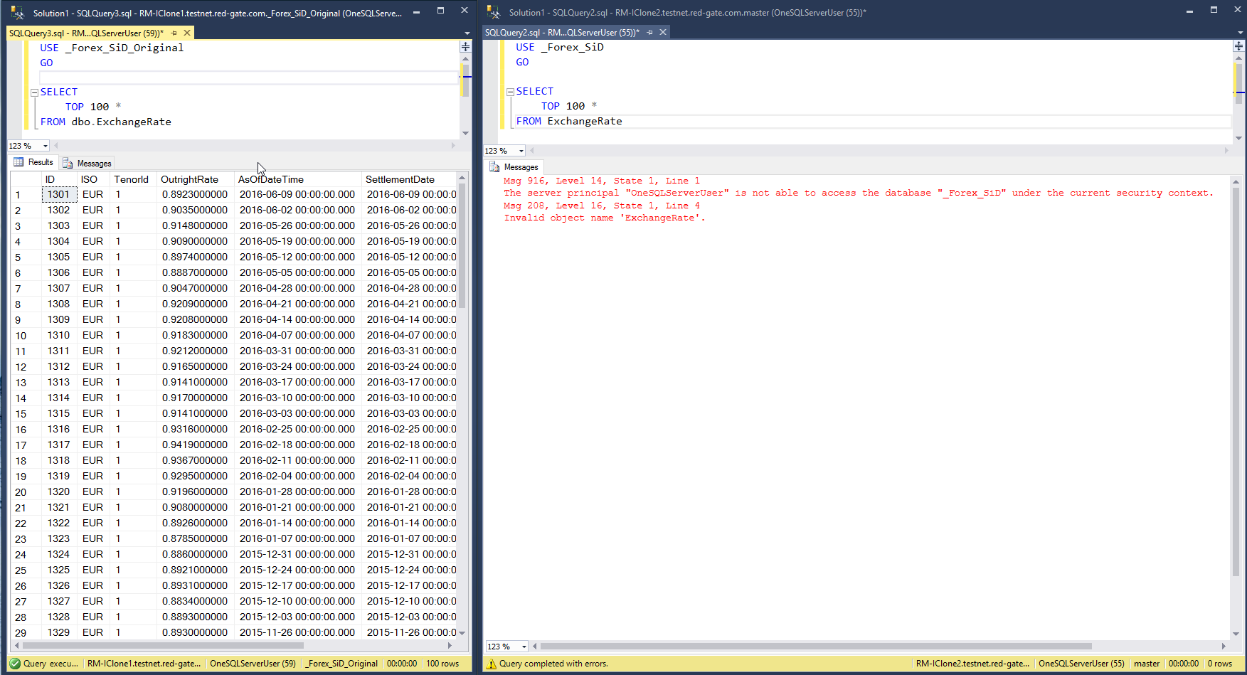 "Login failed for user..." - 'orphaned users' problem - SQL Clone 5 - Product Documentation