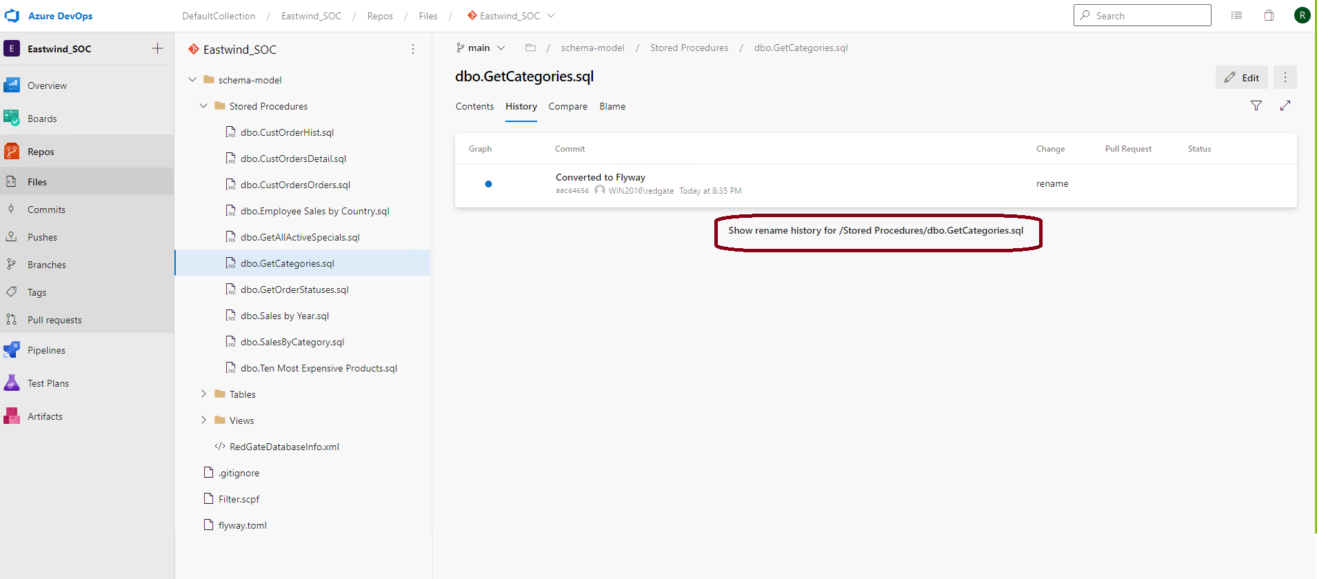 Importing From Sql Source Control Flyway Product Documentation