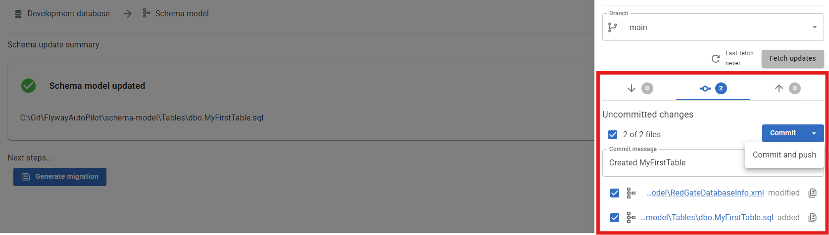 Using Flyway Autopilot: Capturing Schema - Redgate Flyway - Product Documentation
