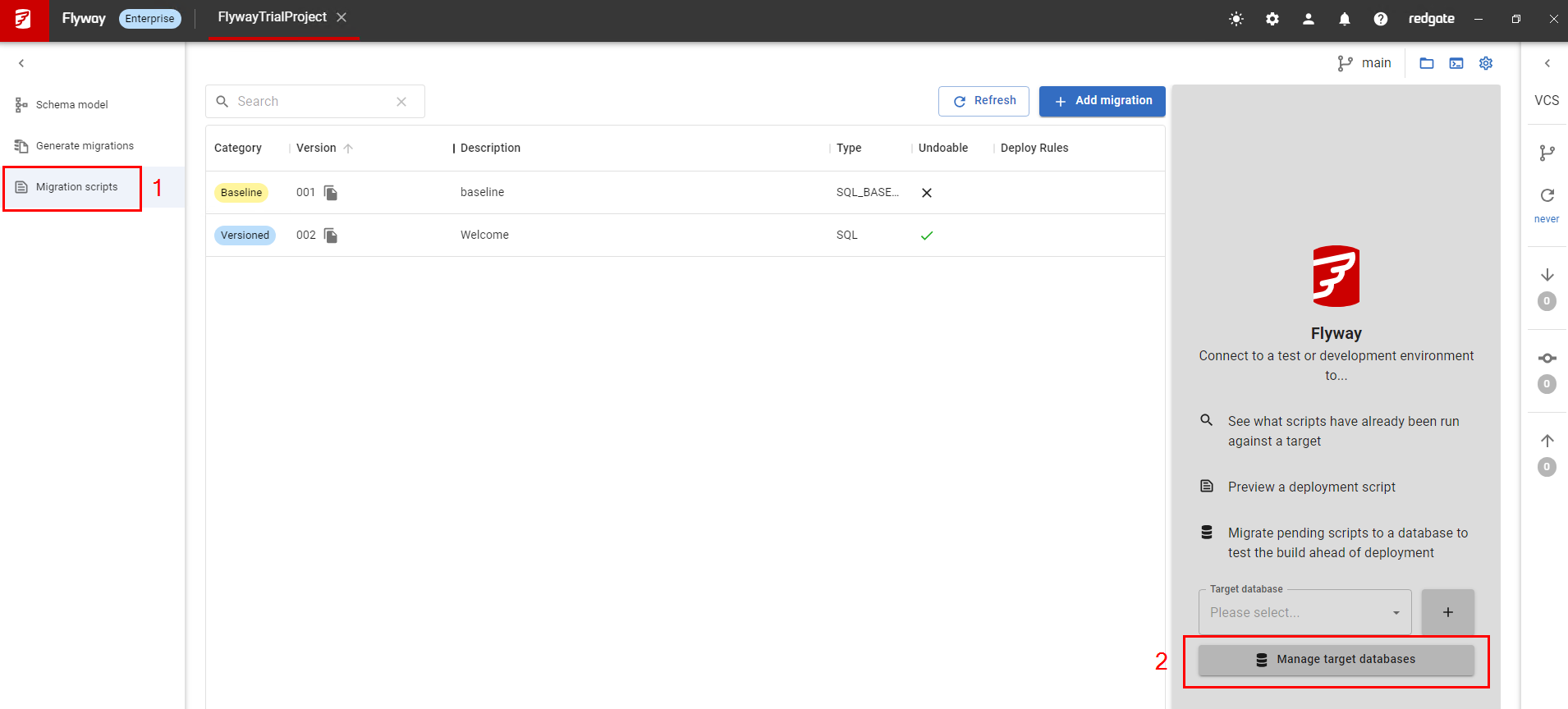 Provisioning Your Databases - Redgate Flyway - Product Documentation
