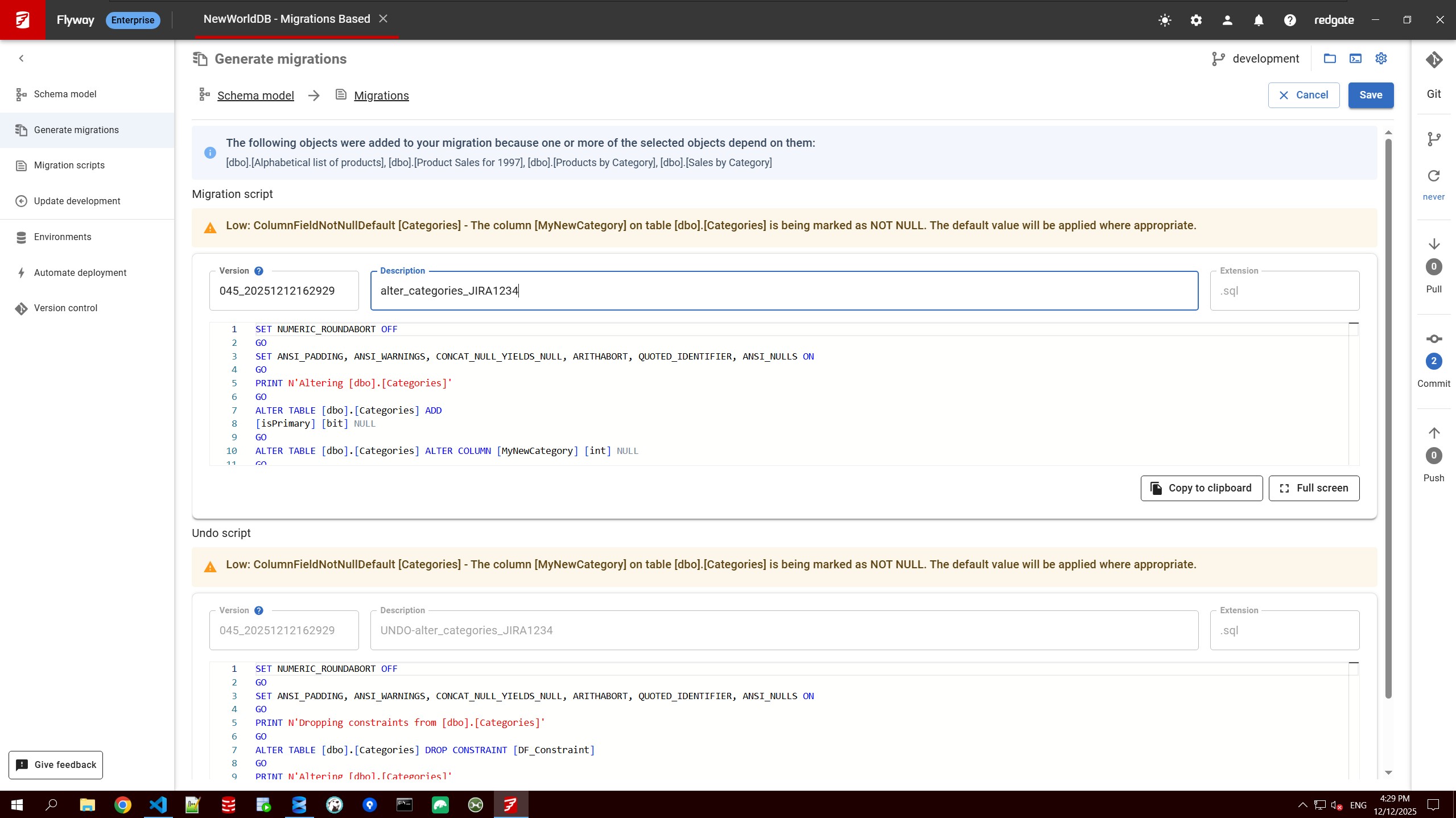 Flyway POC Worfkflows - Redgate Flyway - Product Documentation