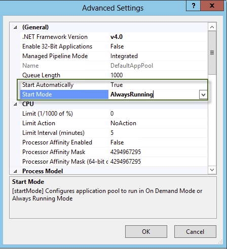 Enabling Application Initialization in IIS - Redgate Monitor 14 - Product Documentation