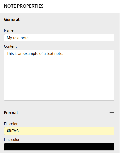 Text notes (physical model) - Redgate Data Modeler - Product Documentation
