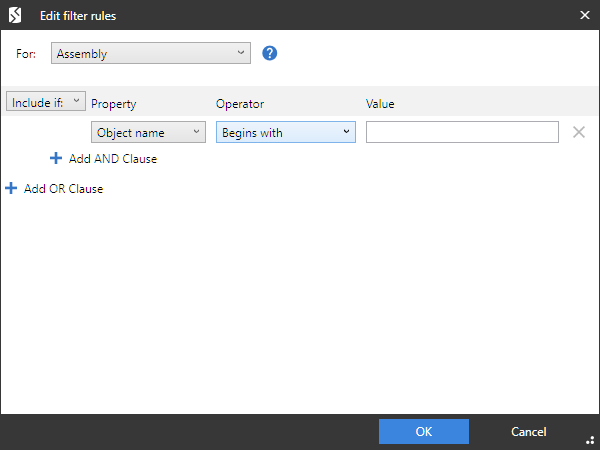 Using filters - SQL Compare 12 - Product Documentation