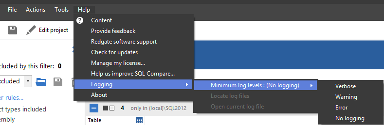 Logging and log files - SQL Doc 5 - Product Documentation