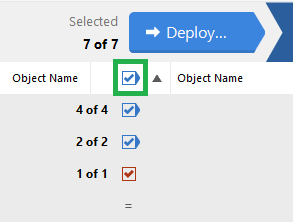 Worked example - comparing and deploying two databases - SQL Compare 15 - Product Documentation