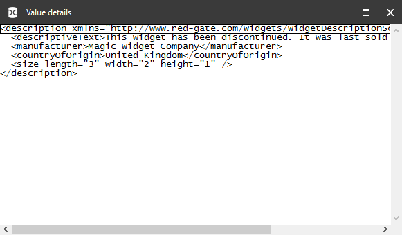 Viewing the data - SQL Data Compare 15 - Product Documentation