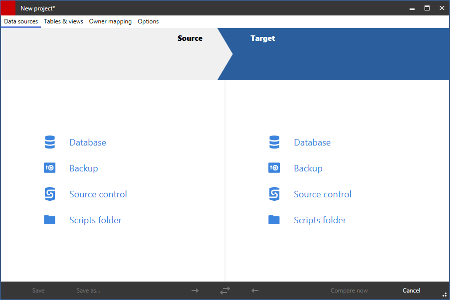 Worked example - deploying data in two databases - SQL Data Compare 16 ...