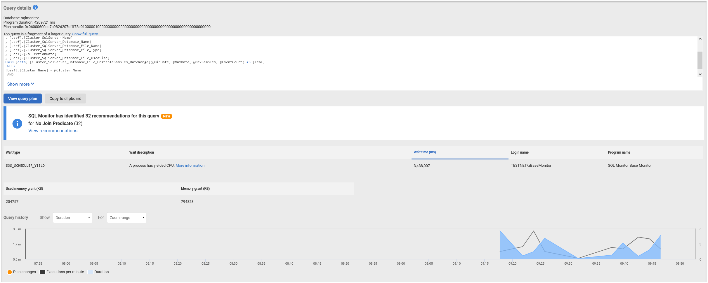 Top queries - SQL Monitor 12 - Product Documentation