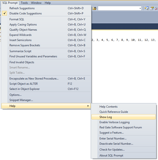 Finding the SQL Prompt log files - SQL Prompt 7 - Product Documentation