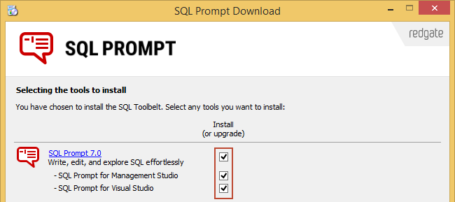 Installing And Running Sql Prompt Sql Prompt 9 Product Documentation 0658