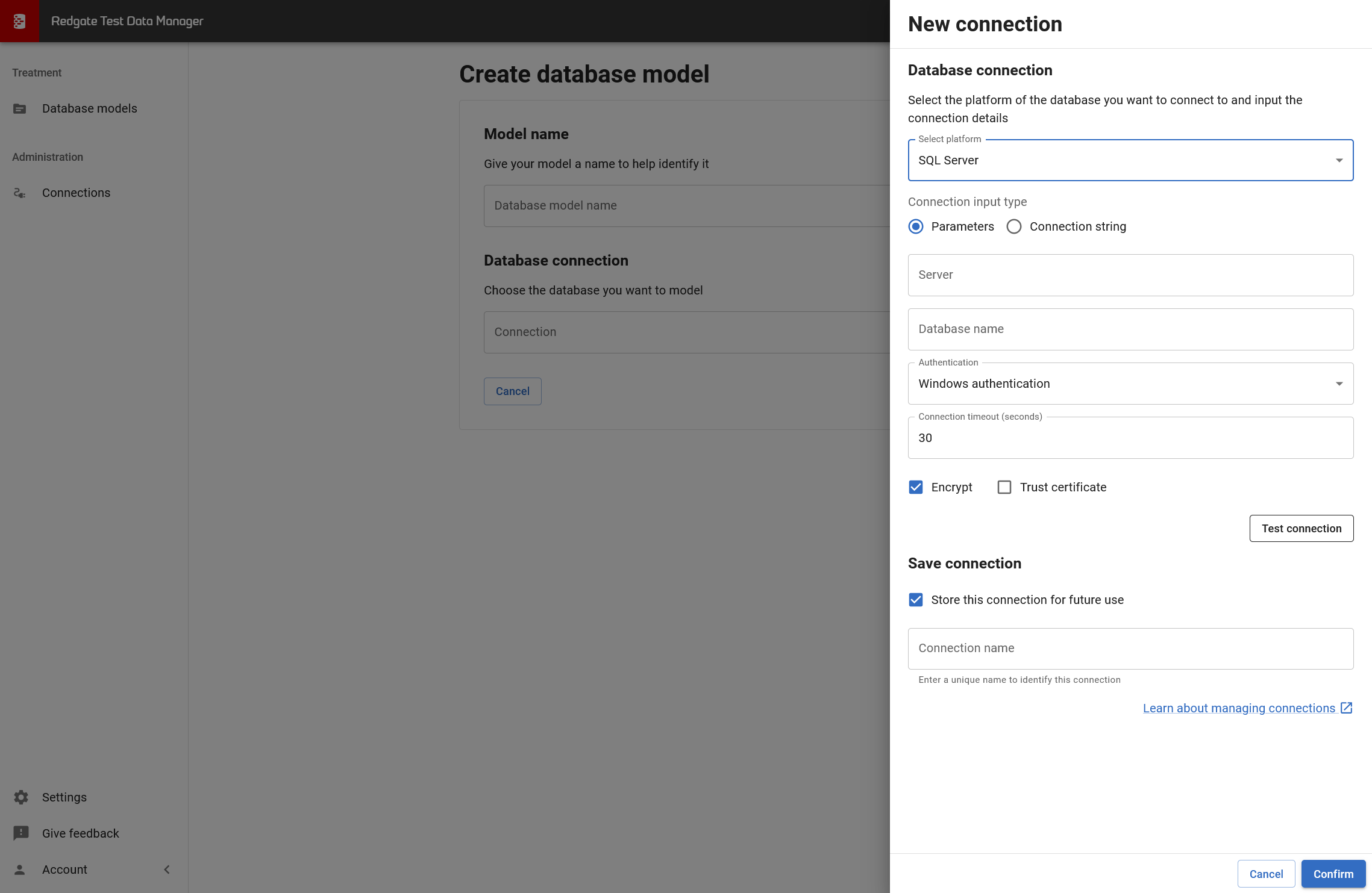 Database Models - Redgate Test Data Manager - Product Documentation