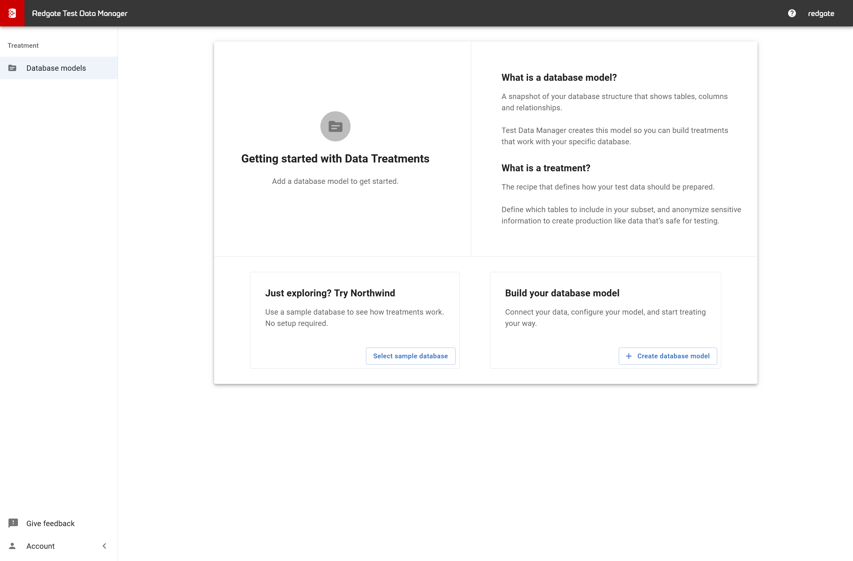 Database Models - Redgate Test Data Manager - Product Documentation